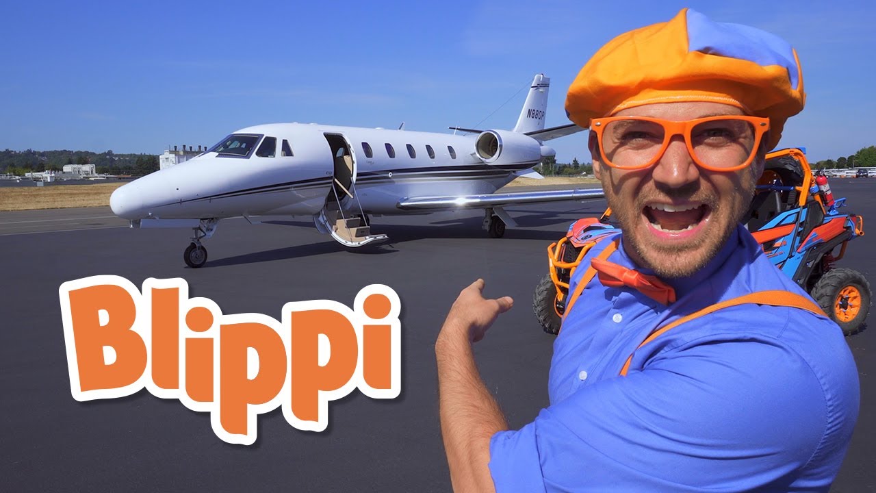 Blippi Learn About Planes At The Museum Of Flight | Educational Videos ...