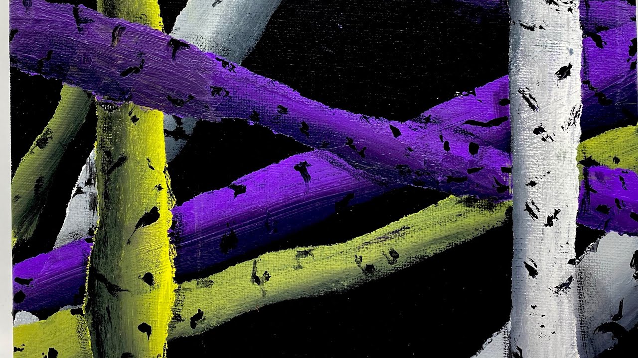 Easy Abstract Art | Painting Process | Acrylic Painting | Painting ...