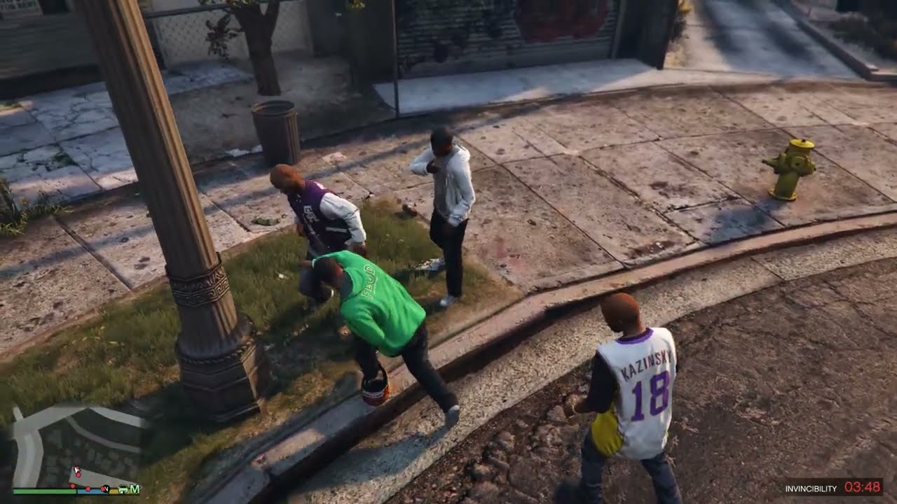 Franklin VS Ballas Hand Combat I Street Fight GTA 5 - YouTube