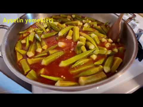 ❗️DONDURUCUDAN ÇIKAN BAMYA NASIL PİŞİRİLİR Bamya Yemegi Tarifi 👌 #bamya #bamyayemeği