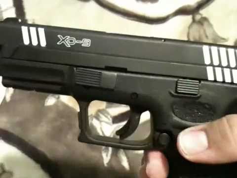 Springfield XD 9mm with Decal grips. - YouTube