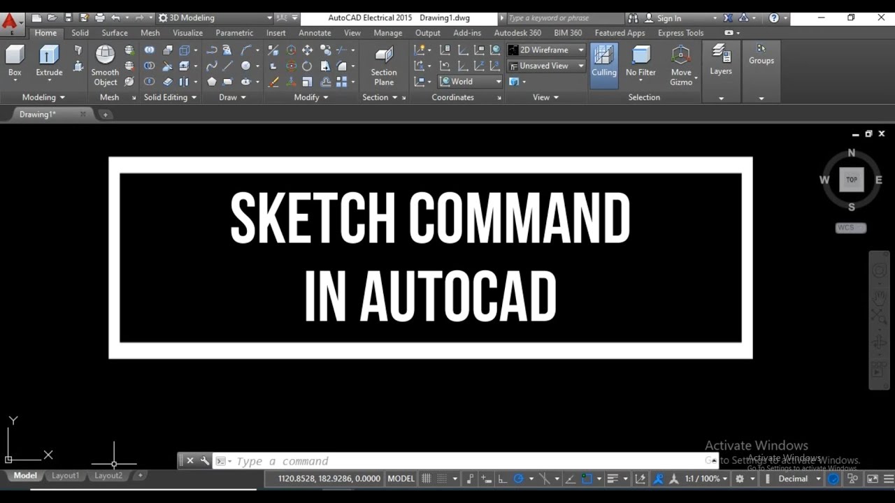 HOW TO USE SKETCH COMMAND IN AUTOCAD? - YouTube