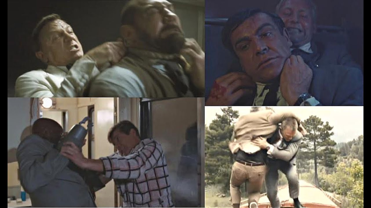 Bond movie train fights - YouTube