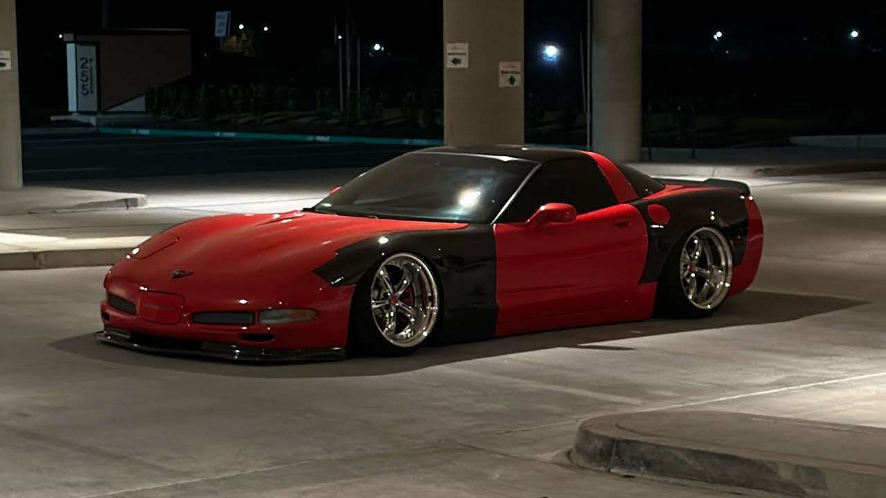 C5 Corvette bagged on VSKF - YouTube