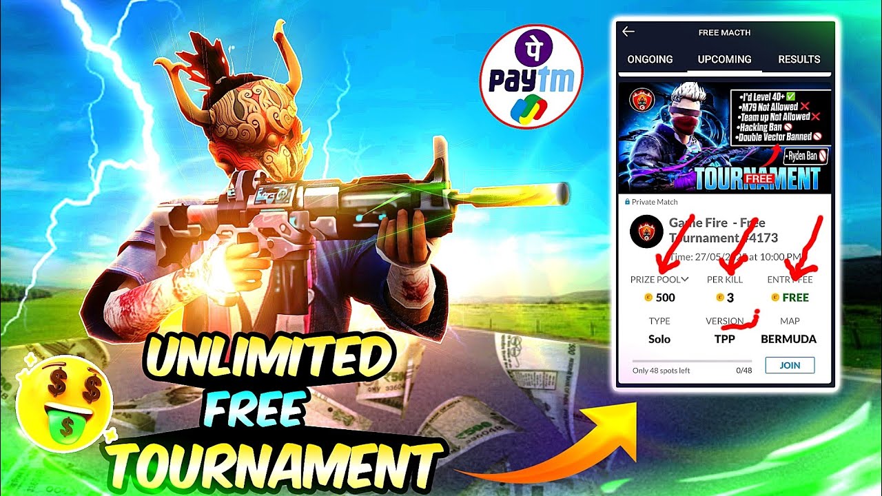 Unlimited Free Tournament Free Fire Best Tournament App - FF New ...