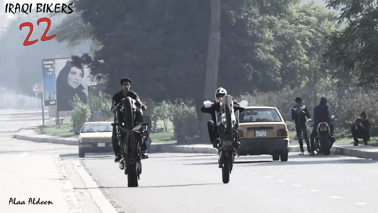 Motorcycles Iraqi Bikers 25 استعراض الجادرية - YouTube