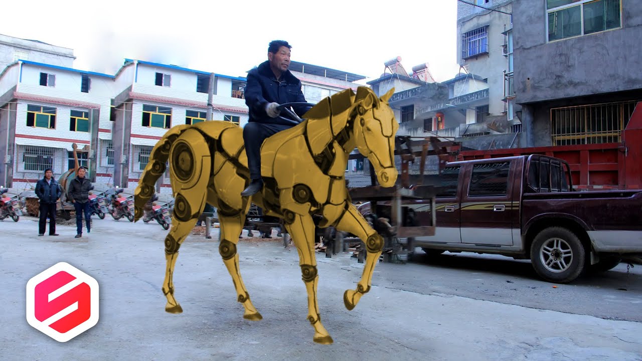 PATANI CHINA CIPTAKAN ROBOT KUDA, Hasilnya Bikin tetangga Melongo.. - YouTube