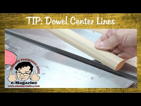 Woodworking Quick Tip #6- How to accurately draw a line down the center ...