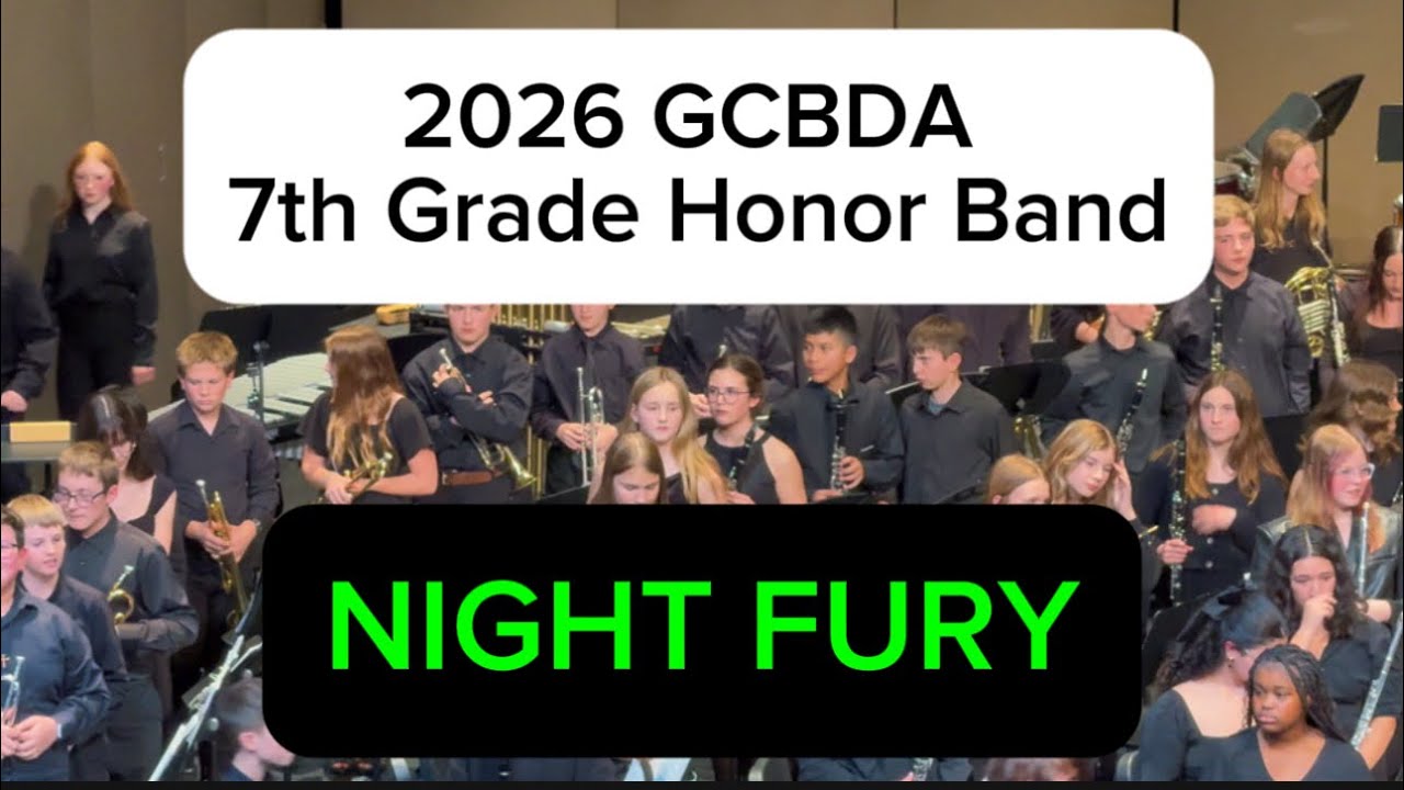 NIGHT FURY ~ 2026 GCBDA 7th Grade Honor Band - YouTube