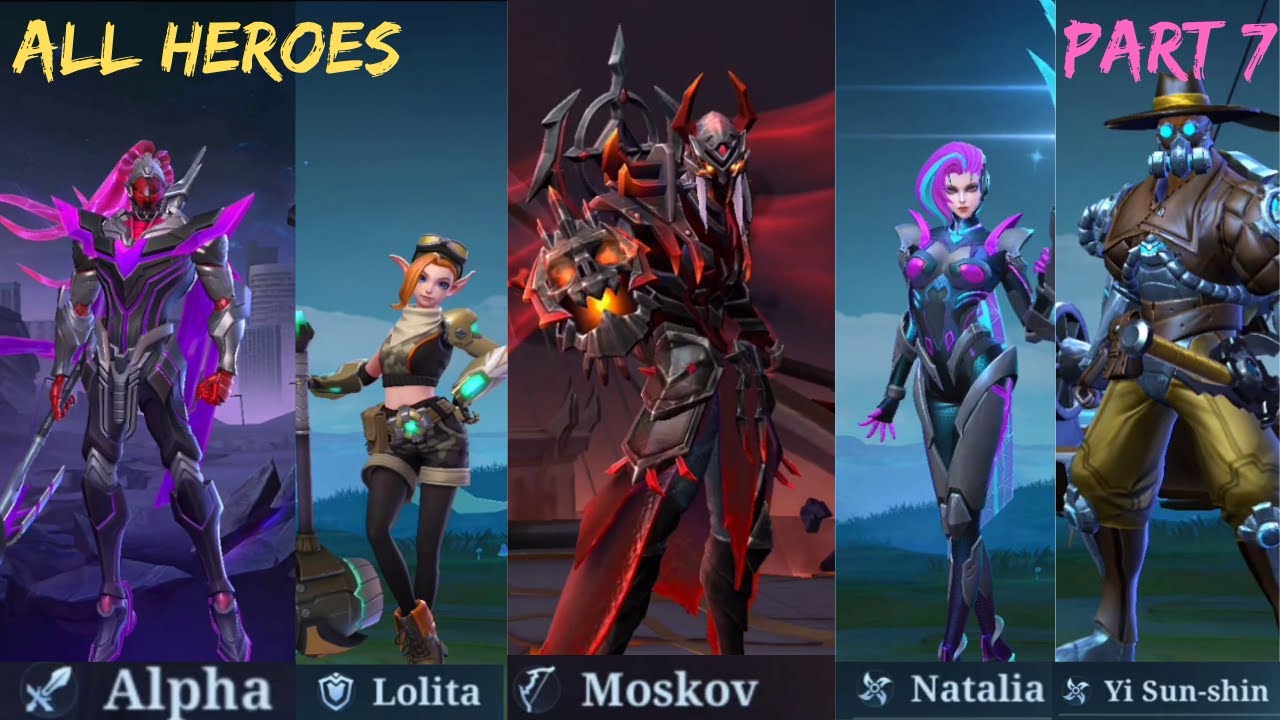 All Heroes Mobile Legends Bang Bang in 2021 - MLBB All Hero Animation ...