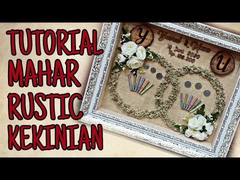 TUTORIAL MEMBUAT MAHAR RUSTIC KEKINIAN // MAHAR BUNGA EDELWEISS - YouTube