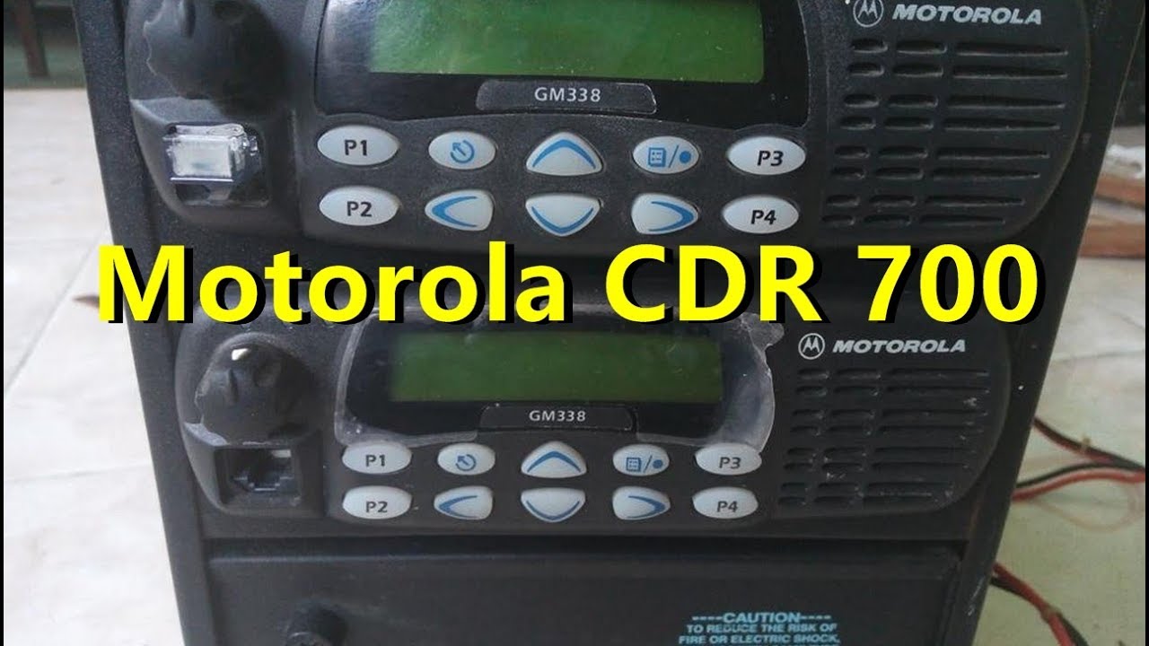 Motorola CDR 700 - YouTube