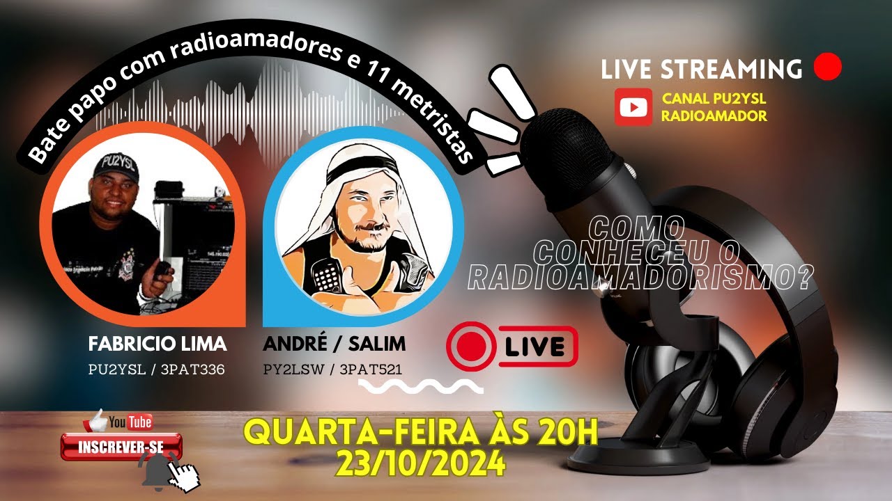 #03 Live - COMO CONHECEU O RADIOAMADORISMO? Convidado André - Salim ...