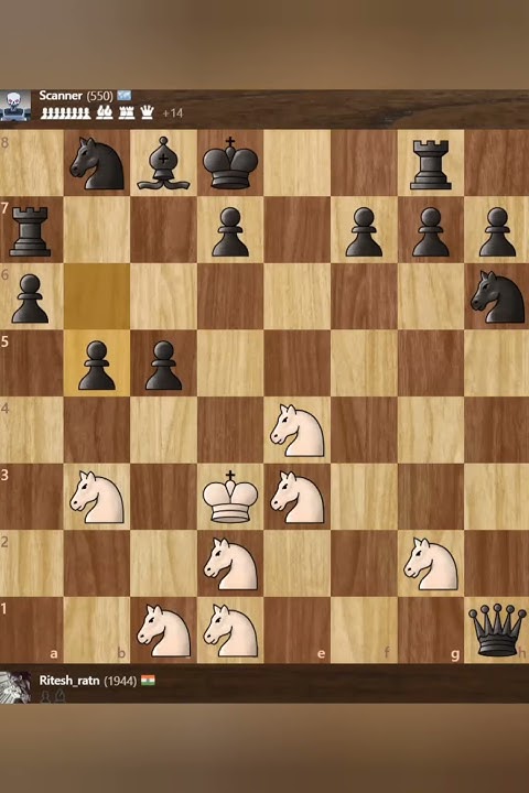 I DEFEATED chess.com.bot Scanner with only knights #chess #chessgame - YouTube