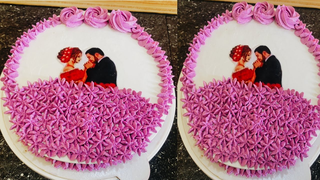 Simple Anniversary cake | Engagement cake | Wedding cake design ...
