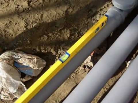 Tubazioni scarichi fossa biologica - YouTube