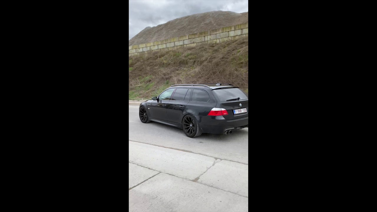 BMW M5 E61 Touring (V10) x Start-up, Fly-By & Acceleration. - YouTube