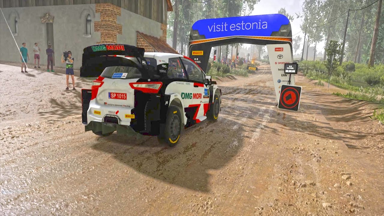 WRC 10 Gameplay Rainy Weather Ultra Realistic Graphics - YouTube