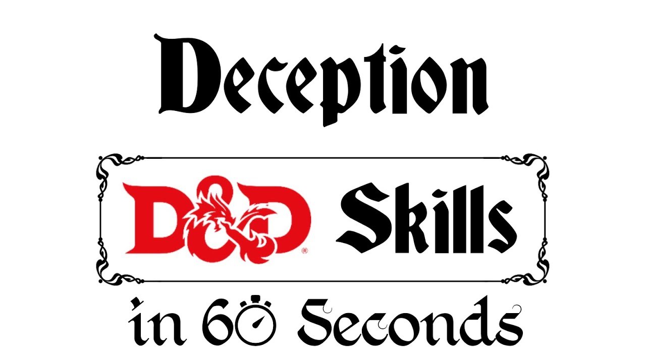 Deception - D&D 5e Skills In 60 Seconds - YouTube