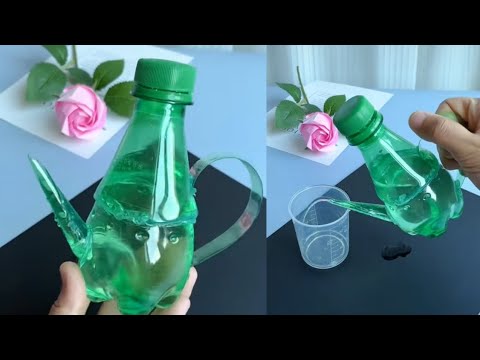 How to make watering can for mini plants with plastic bottle | Reuse ...