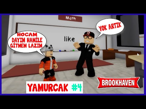 YAMURCAK OKULDAN BAHANEYLE GİTMEK İSTER [ Panda ile roblox pro Brookhaven harika Roleplay kralı ]