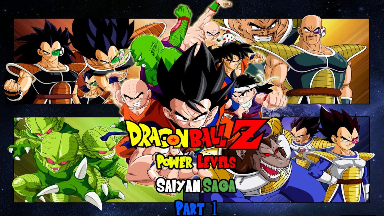 Dragon Ball Z Power Levels | Saga Saiyan | Parte 1 - YouTube