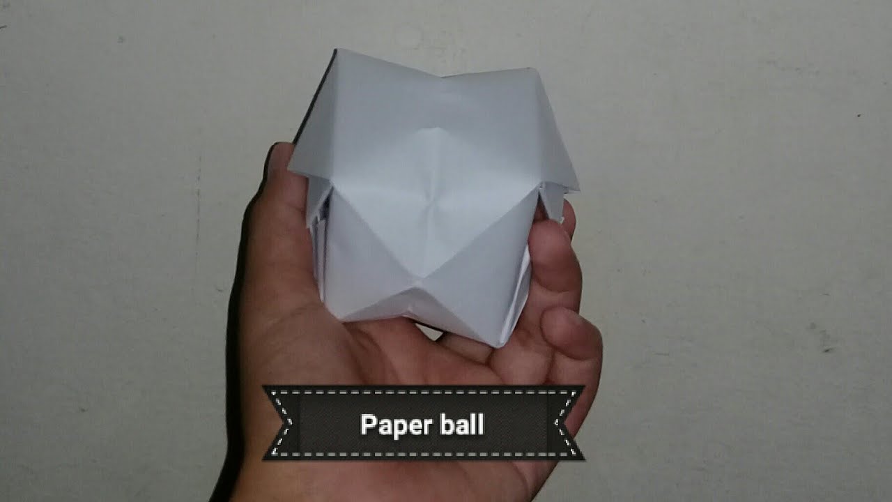 How to make paper ball - YouTube