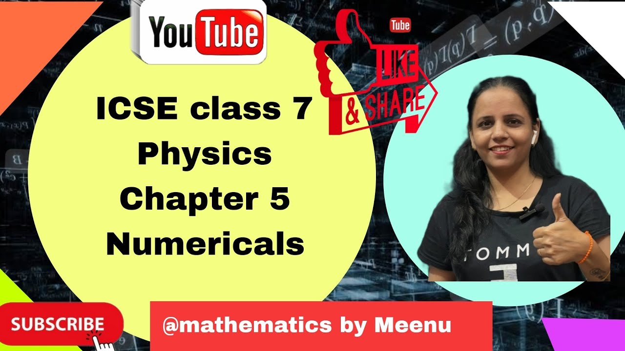 ICSE class 7, Physics, Chapter 5, Heat, Numericals - YouTube