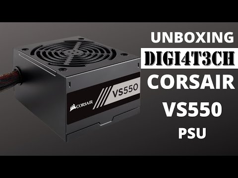 Corsair VS550 PSU Unboxing & Review... - YouTube