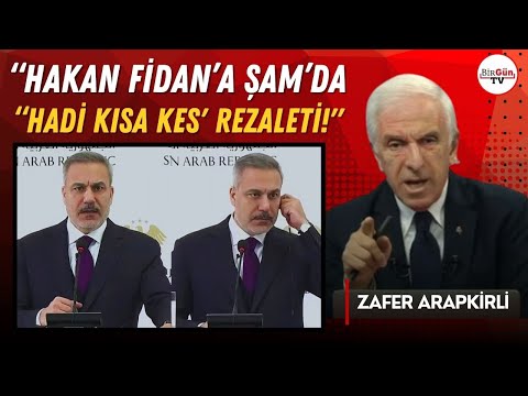 Zafer Arapkirli'den Hakan Fidan'ın sözünün kesilmesine: \