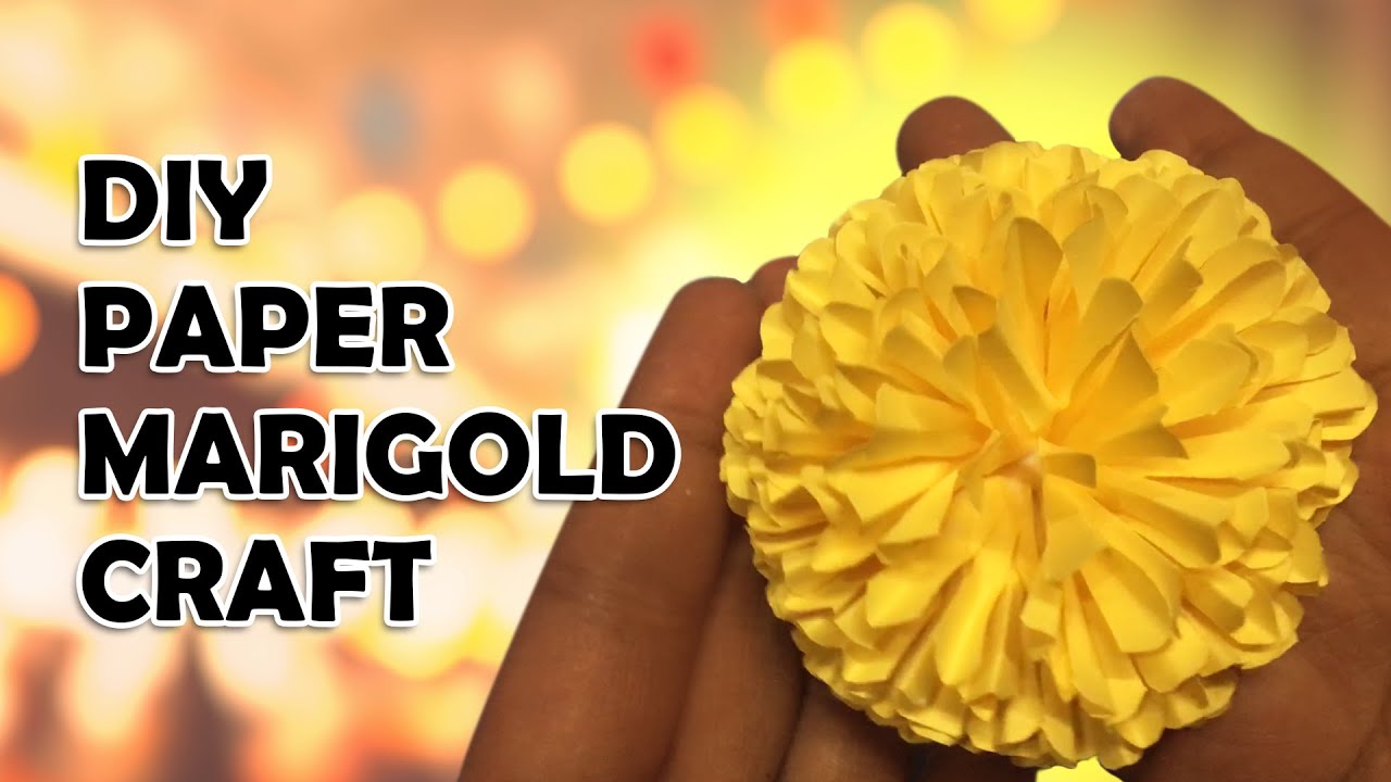Paper Craft | Marigold Craft | DIY Craft - YouTube