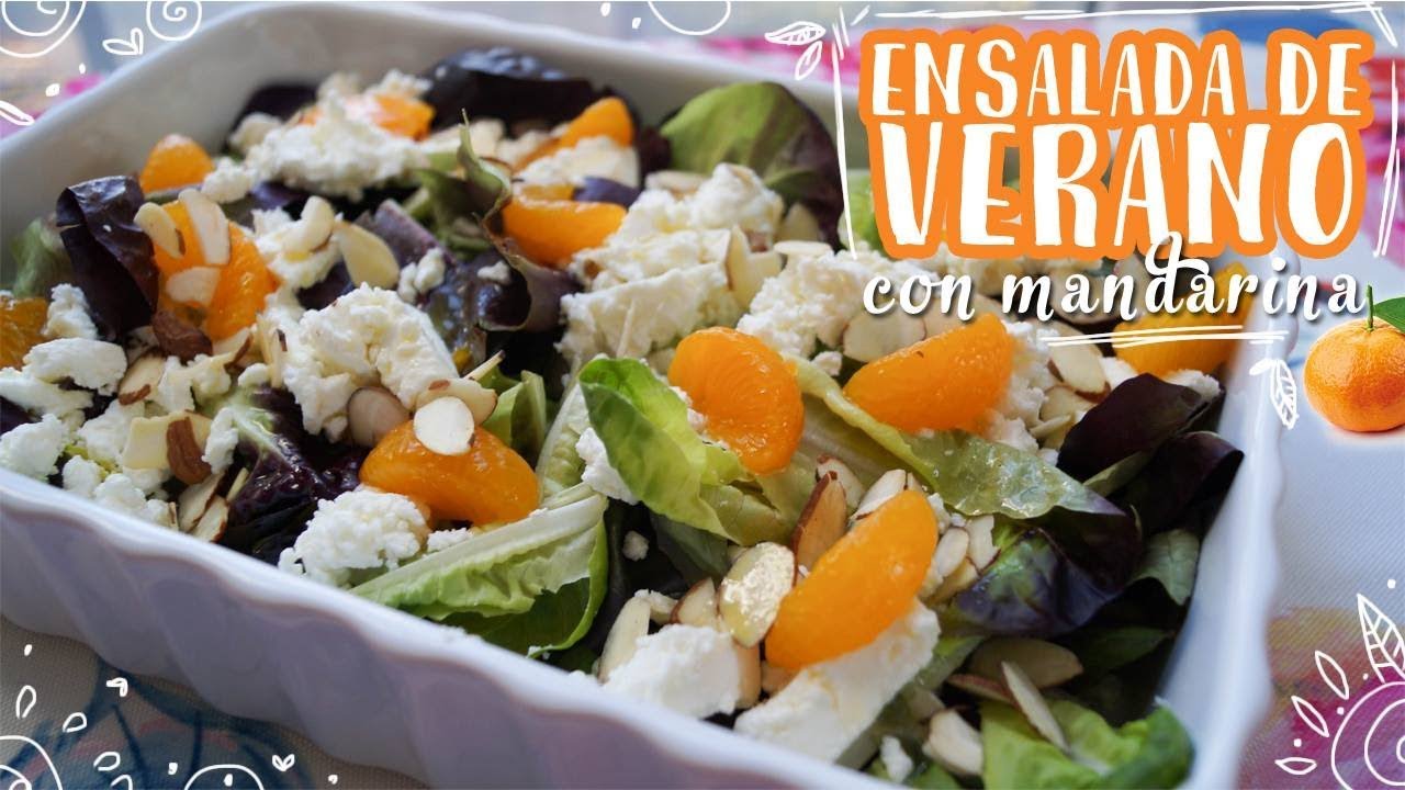 Riquísima y Saludable Ensalada con Mandarina y Queso de Cabra Comidas ...