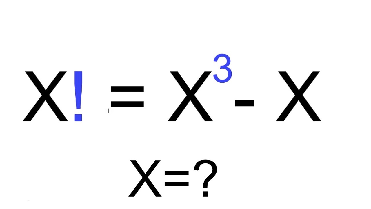 ¿COMO RESOLVER ESTA ECUACIÓN FACTORIAL? MATEMÁTICAS BÁSICAS - YouTube