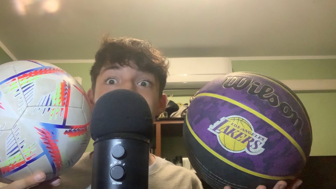 ASMR Con Balones de Basket / Fútbol - YouTube