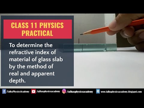 XI Physics Practical - Glass Slab - Talha's Physics Academy - YouTube