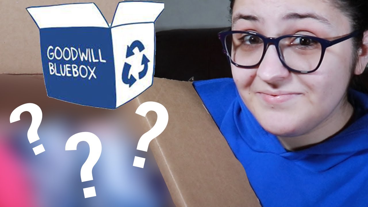 Goodwill Blue Box Unboxing & Try-On | Reseller Mystery Box Review - YouTube