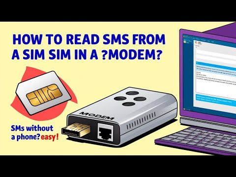 How to read SMS coming to a SIM card in a modem without a phone. - YouTube