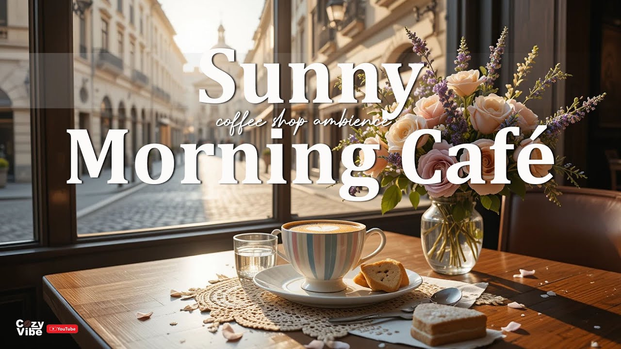 Sunny Morning Café ☕ Start Your Day with Cozy Jazz Music, Peaceful ...