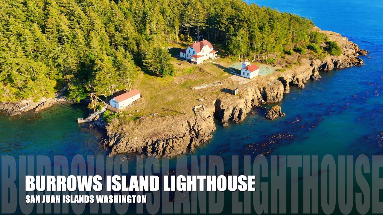 Burrows Island Lighthouse 4K | Puget Sound, Washington (DJI Mini 4 ...