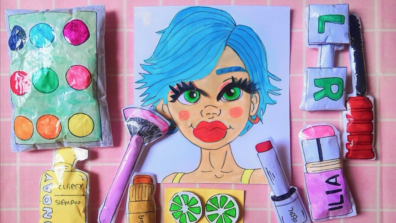 DIY Skincare & Makeup for Inside Out 2 Paper Doll | Paper Squishy ...