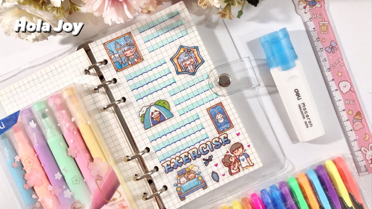 Journal Sticker with Joy Mini Journal A6 Ep21 Masu Sticker - YouTube