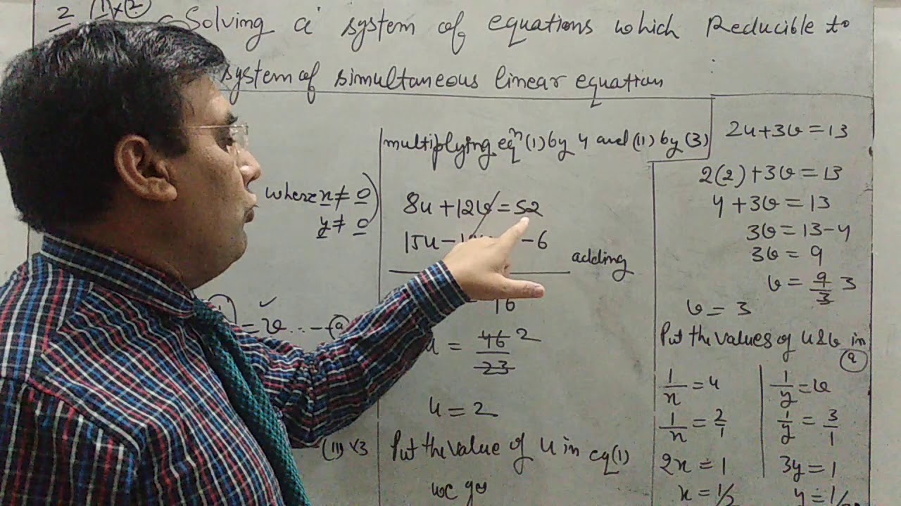 Class Xth maths.... solutions of linear equations in two variables ...