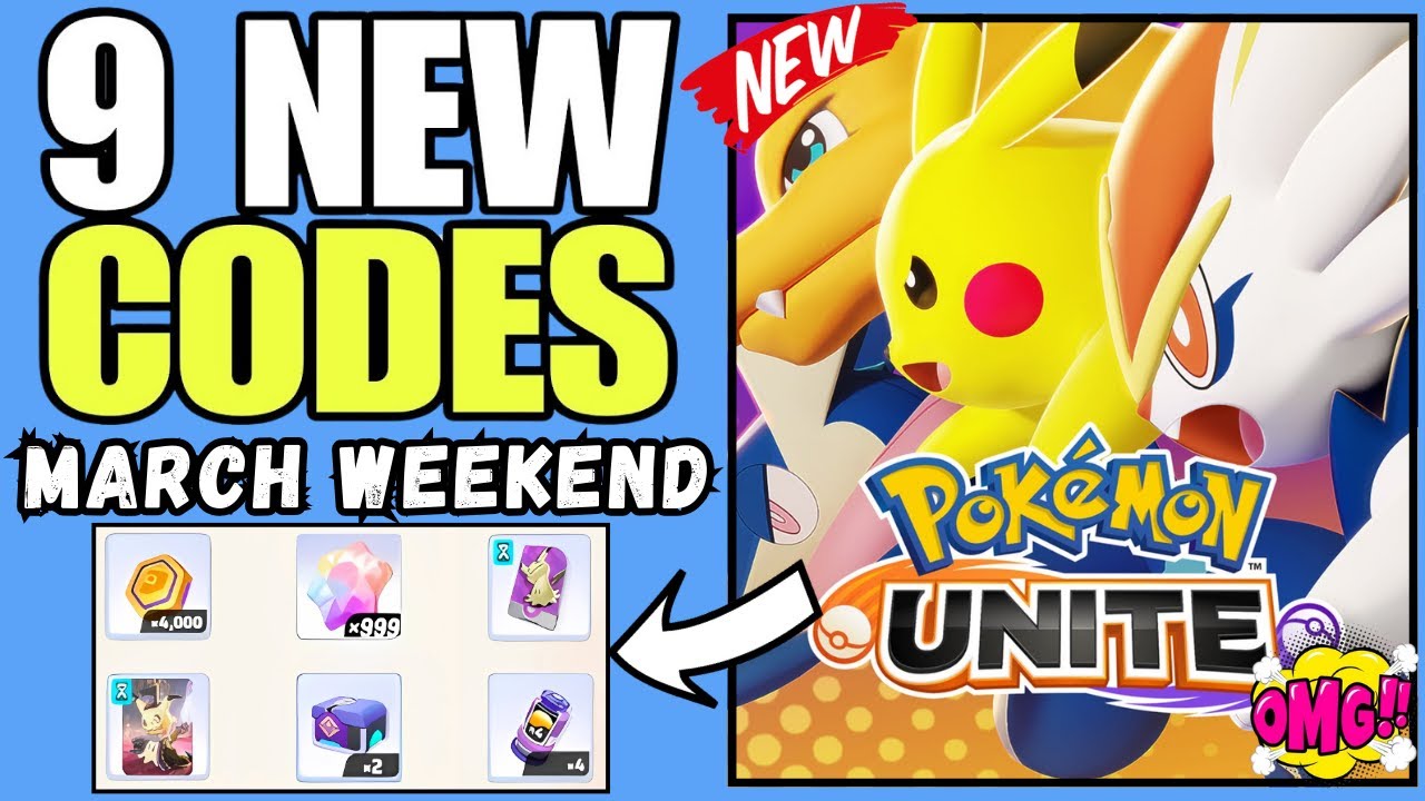 ⚡MARCH WEEKEND CODES⚡POKEMON UNITE GIFT CODES MARCH 2025 | POKEMON ...