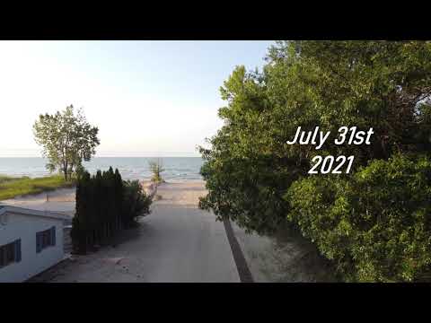 Sand Point, Caseville, MI Drone Footage July 31st 2021 - YouTube