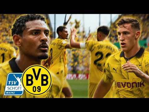 Hallers Doppelpack & Schlotterbecks Dank | TSV Schott Mainz - BVB 1:6 | Highlights