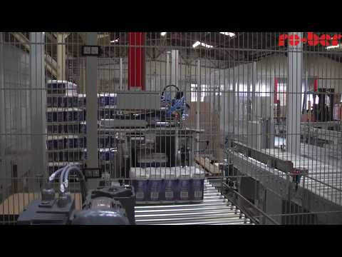 RO-BER Palettierung von Mehlpaketen in Großkartons