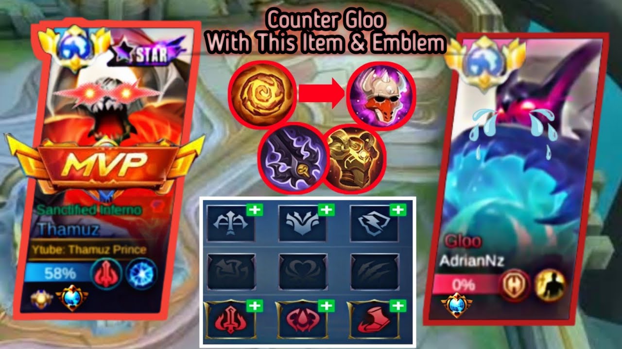 Counter Gloo With This Item And New Emblem | Thamuz Best Build Item ...