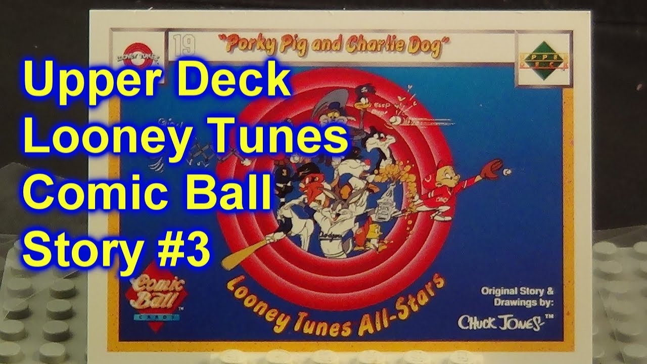 1990 Upper Deck Looney Tunes Comic BaseBall Cards Story 3 Porky Pig ...