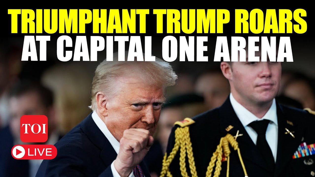 US LIVE: Heroic Welcome For Trump At Capital One Arena | Huge Applause ...