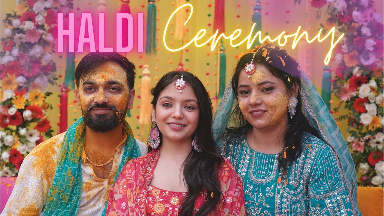 Haldi ceremony 😍 ️| Bhai ki shaadi | Ritika Chauhan - YouTube